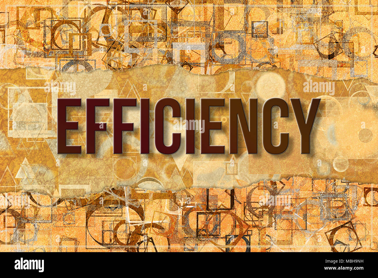 Efficiency, business & finance conceptual words, with texture ...
