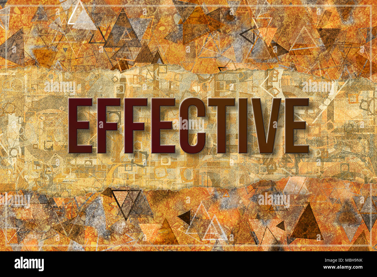 Effective, business & finance conceptual words, with texture background ...