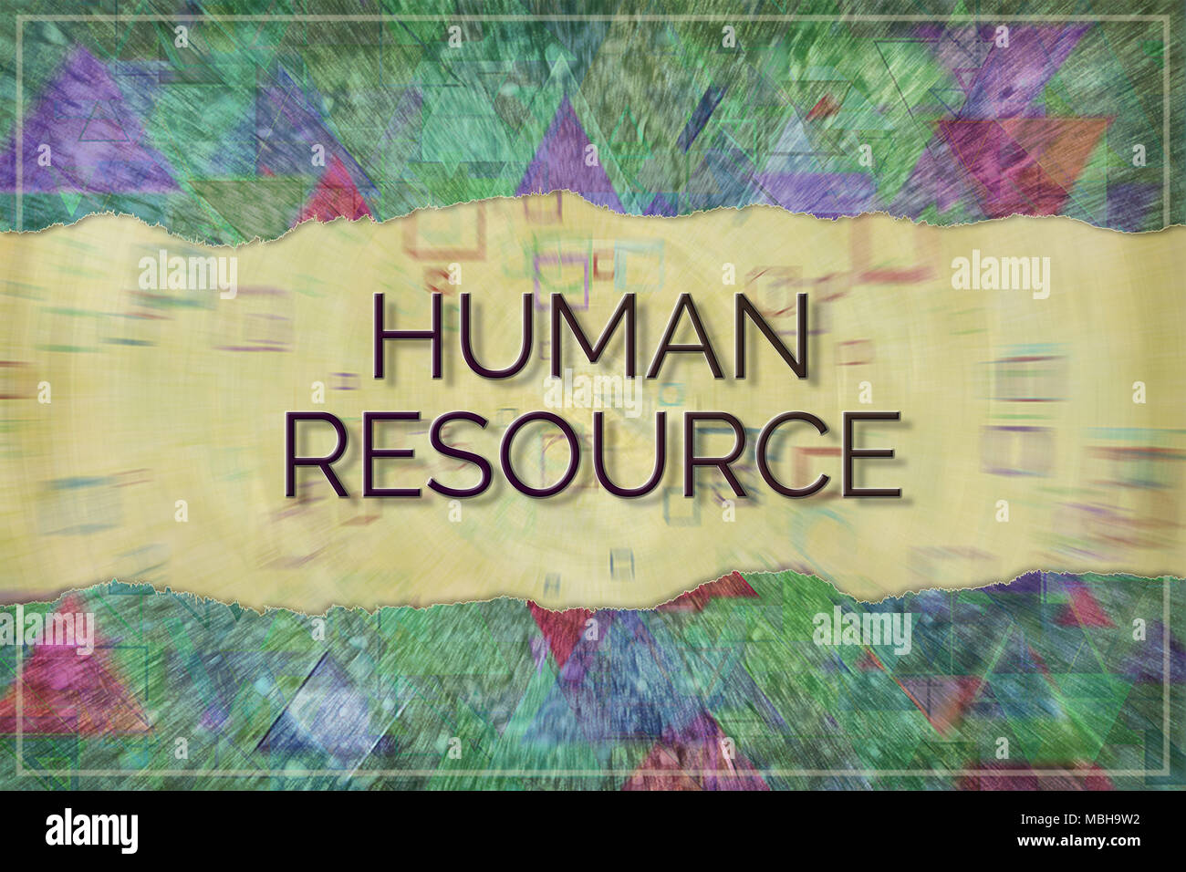 Human resource, business conceptual, with colorful background for web ...