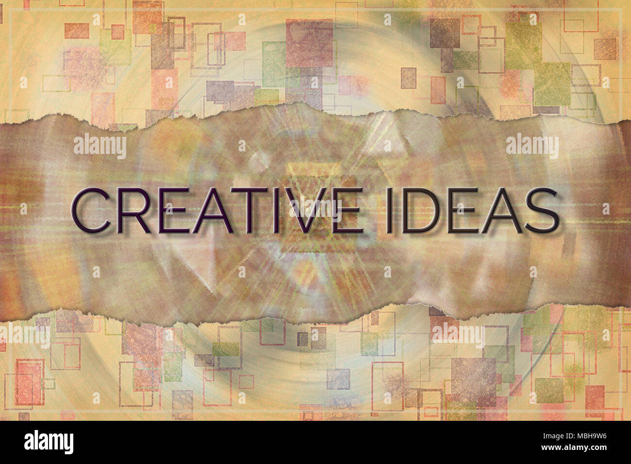 Creative ideas, business conceptual, with colorful background for web ...