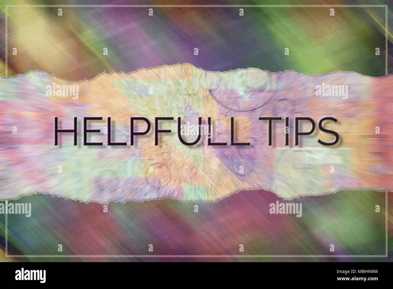 Helpfull tips, business conceptual, with colorful background for web ...
