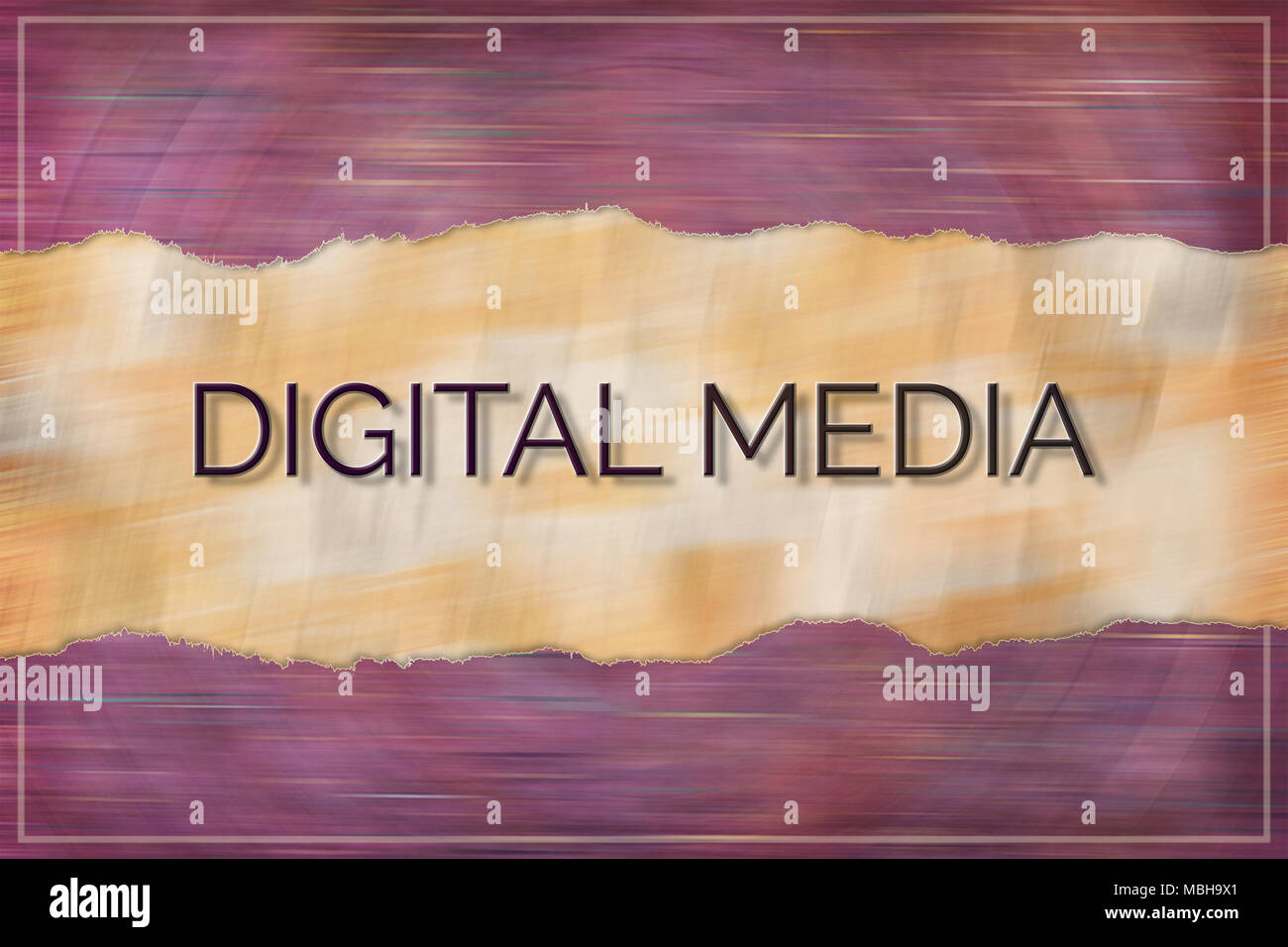 Digital media, business conceptual, with colorful background for web ...