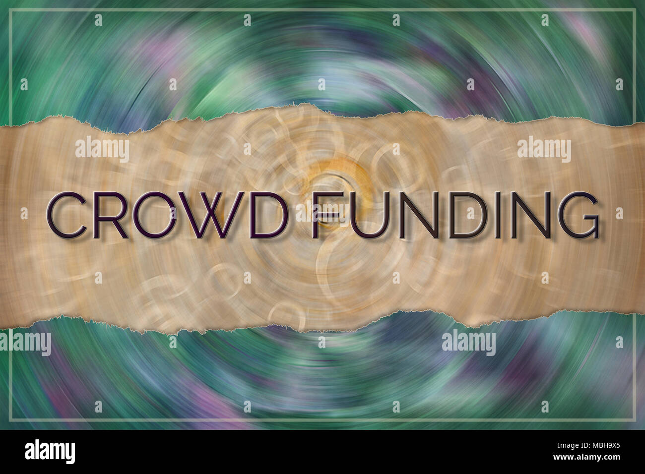 Crowd funding, business conceptual, with colorful background for web ...