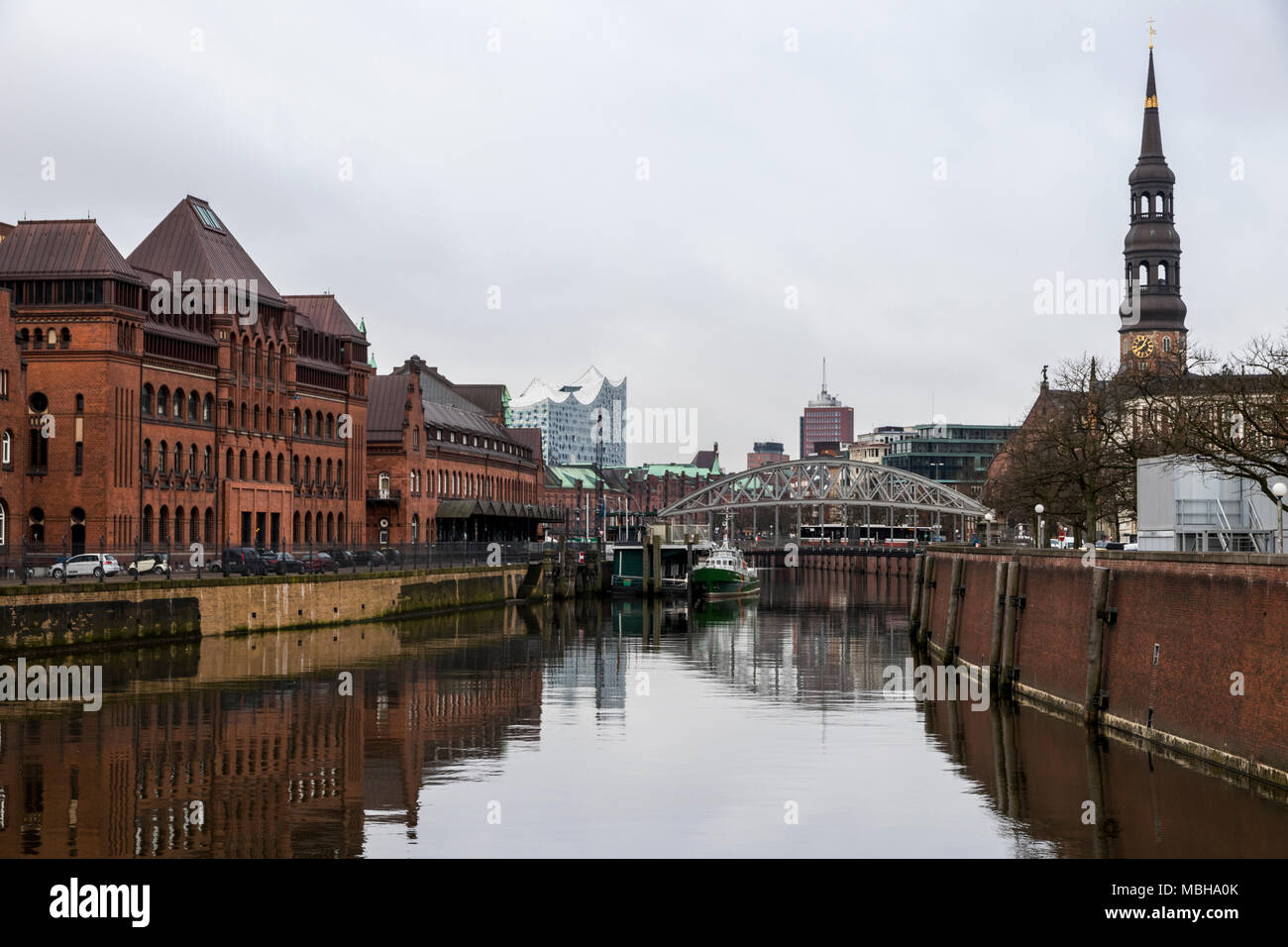 View of the buildings of the famous warehouse district hi-res stock ...