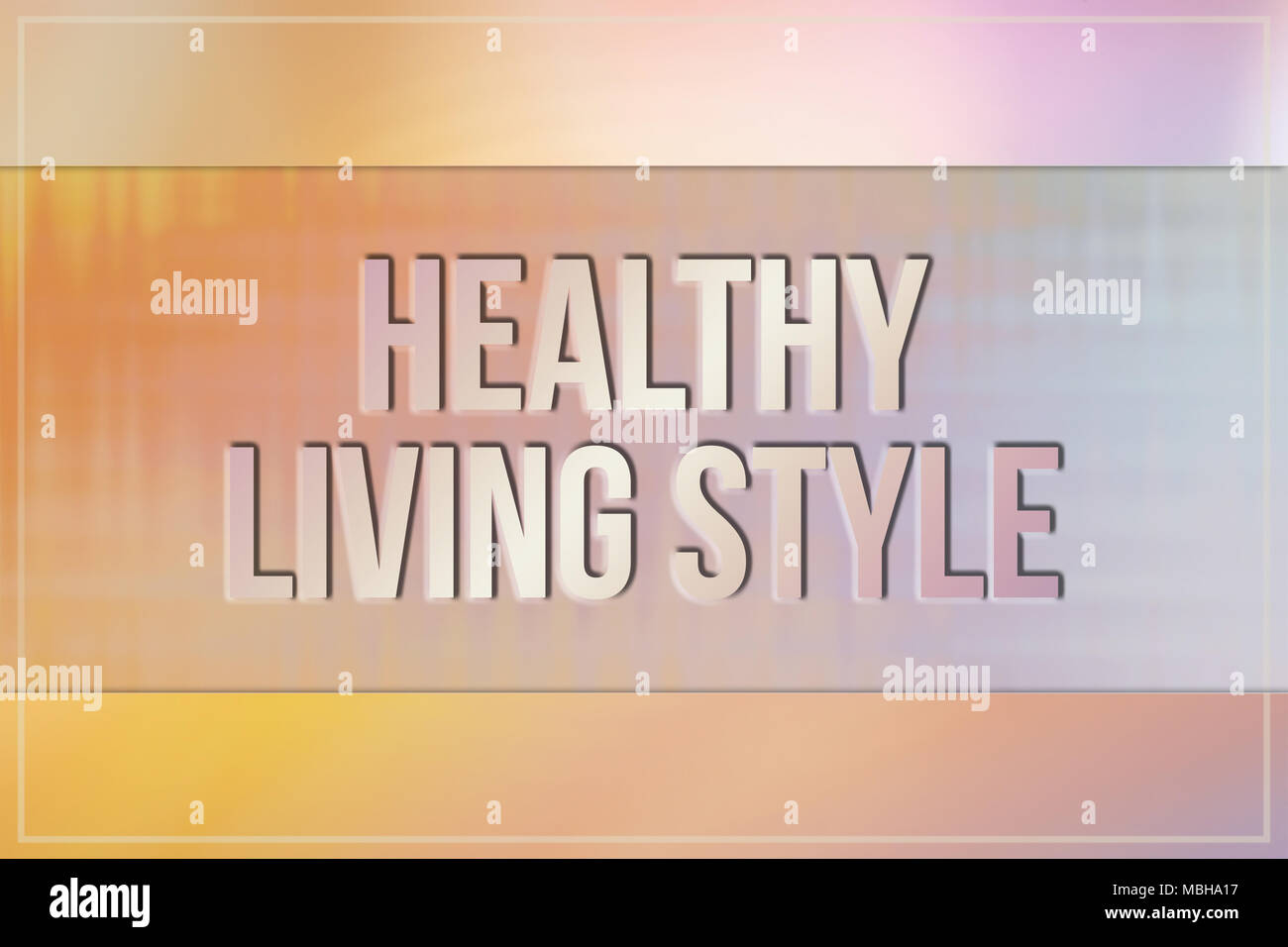 Healthy living style, medical & medication conceptual words, with twirl ...