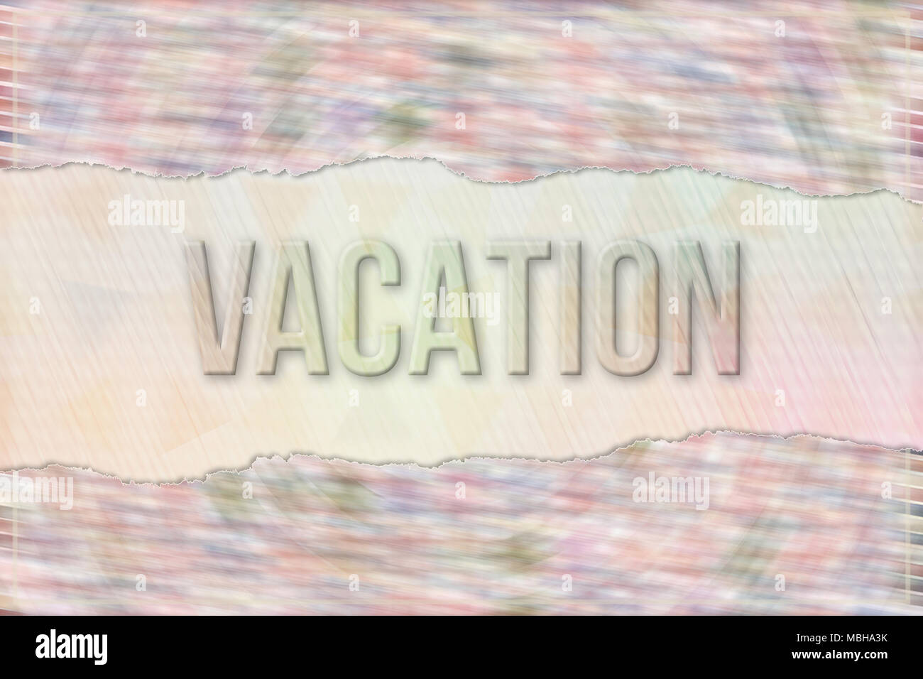 Holiday conceptual words with abstract overlapping shape pattern as ...