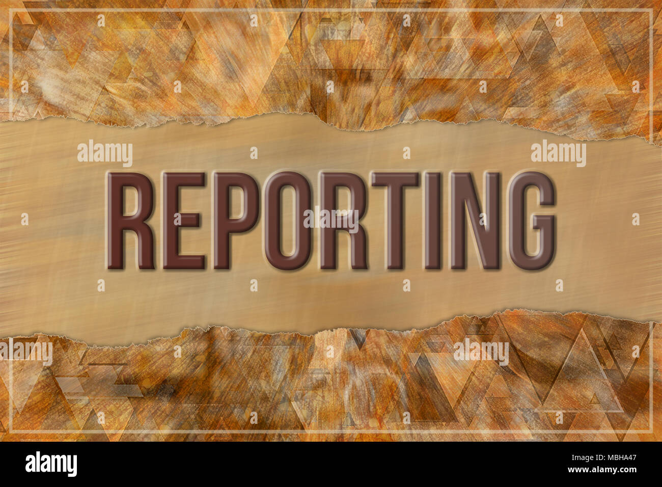 Reporting, business & finance conceptual words, with texture background ...