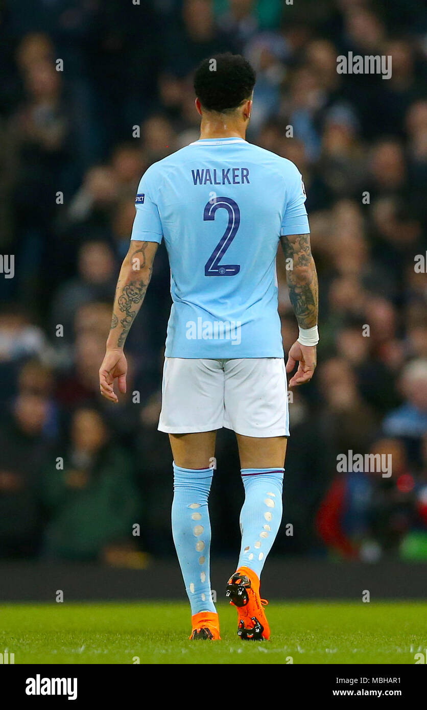 Manchester City's Kyle Walker during the UEFA Champions League, Quarter ...