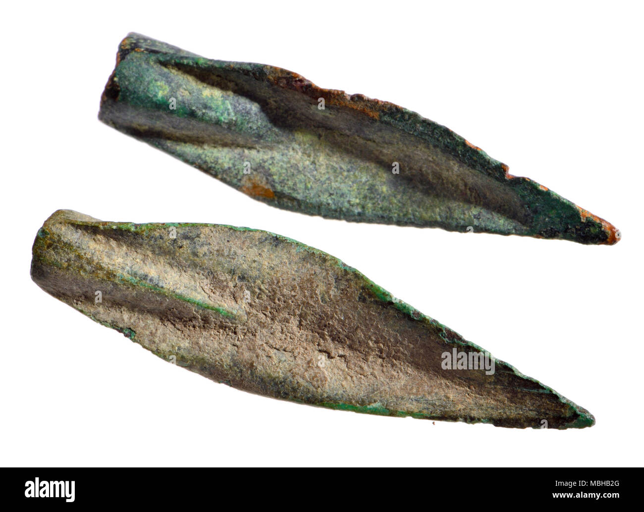 Roman bronze tri-lobe arrowheads Stock Photo - Alamy