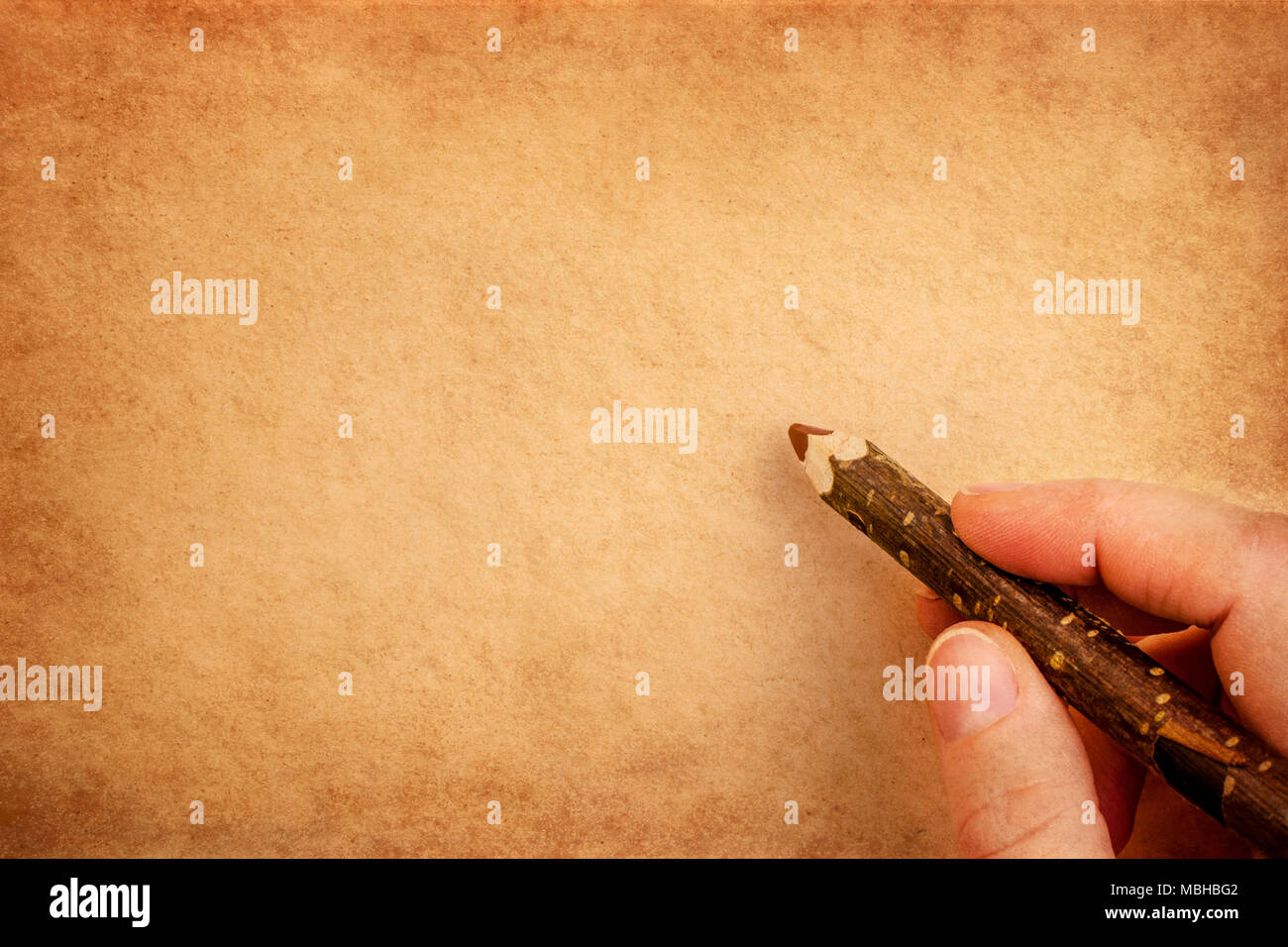 Empty paper with pencil hi-res stock photography and images - Alamy