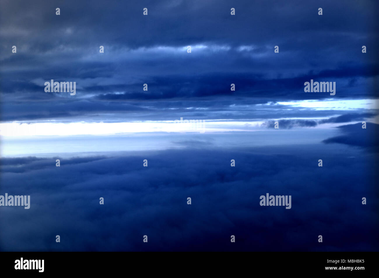 Sky view outside an airplane window. Cloudy sky background Stock Photo ...