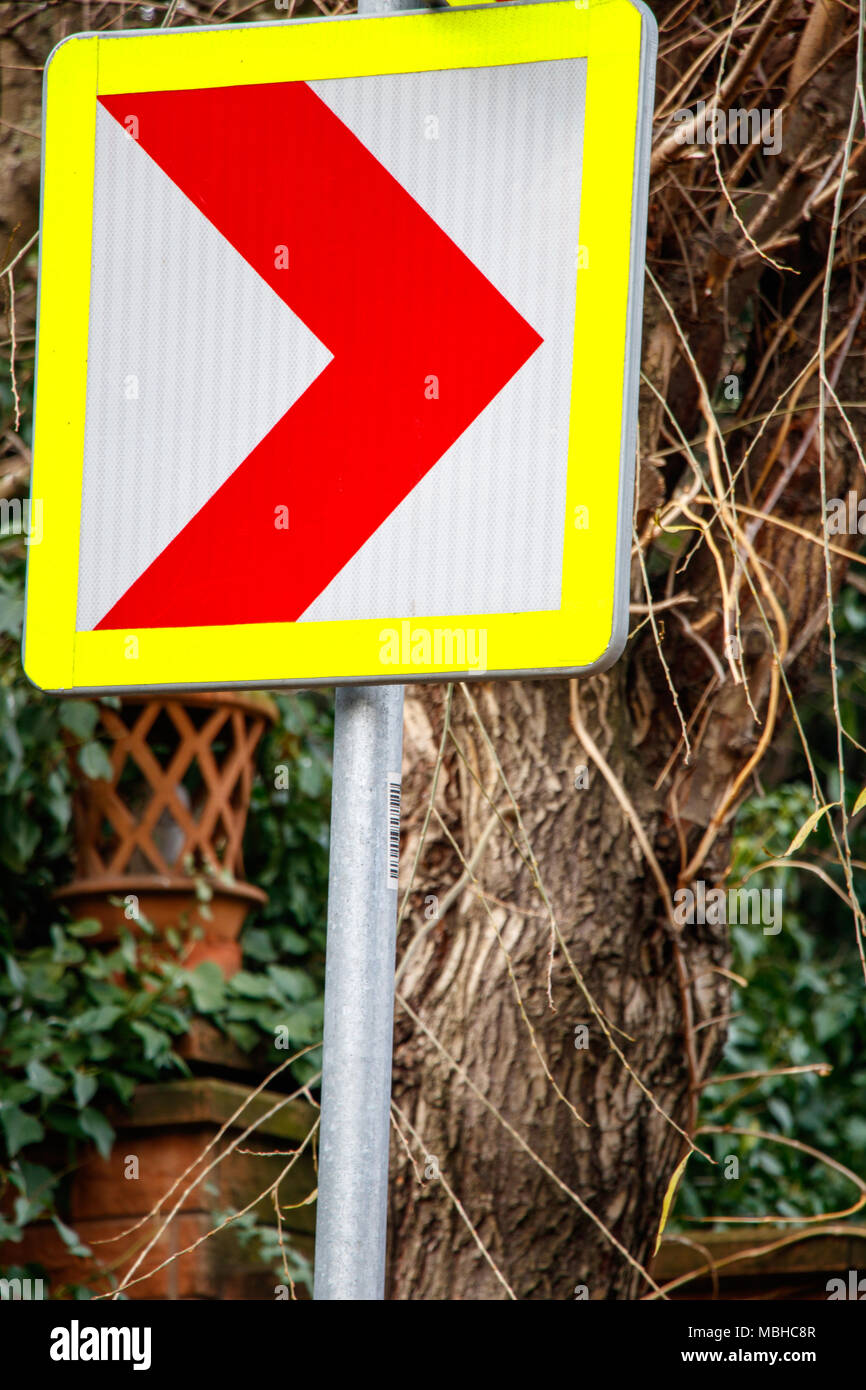 red arrow table in nature tree Stock Photo - Alamy
