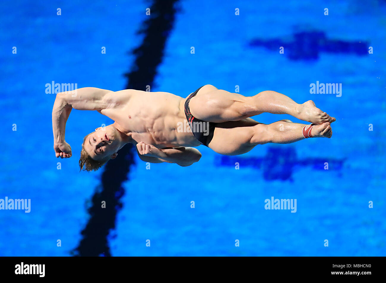 England's Jack Laugher competes in the Men's 1m Springboard Final at ...