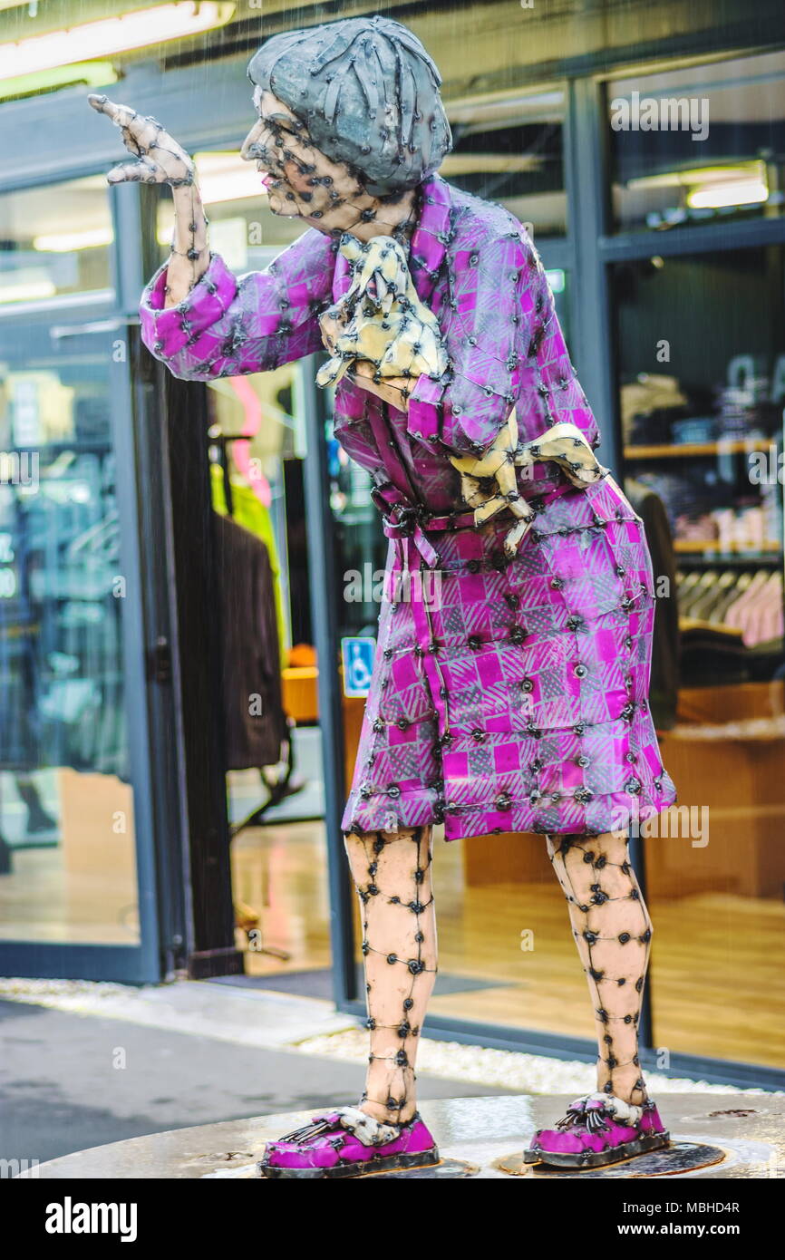 Mrs Parsons' one of four life size sculptures from the 'Avonside Drive ...