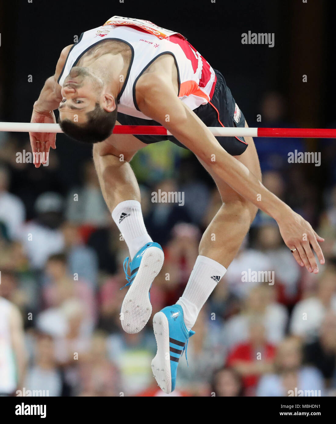 England's Robbie Grabarz in the Men's High Jump Final at the Carrara ...