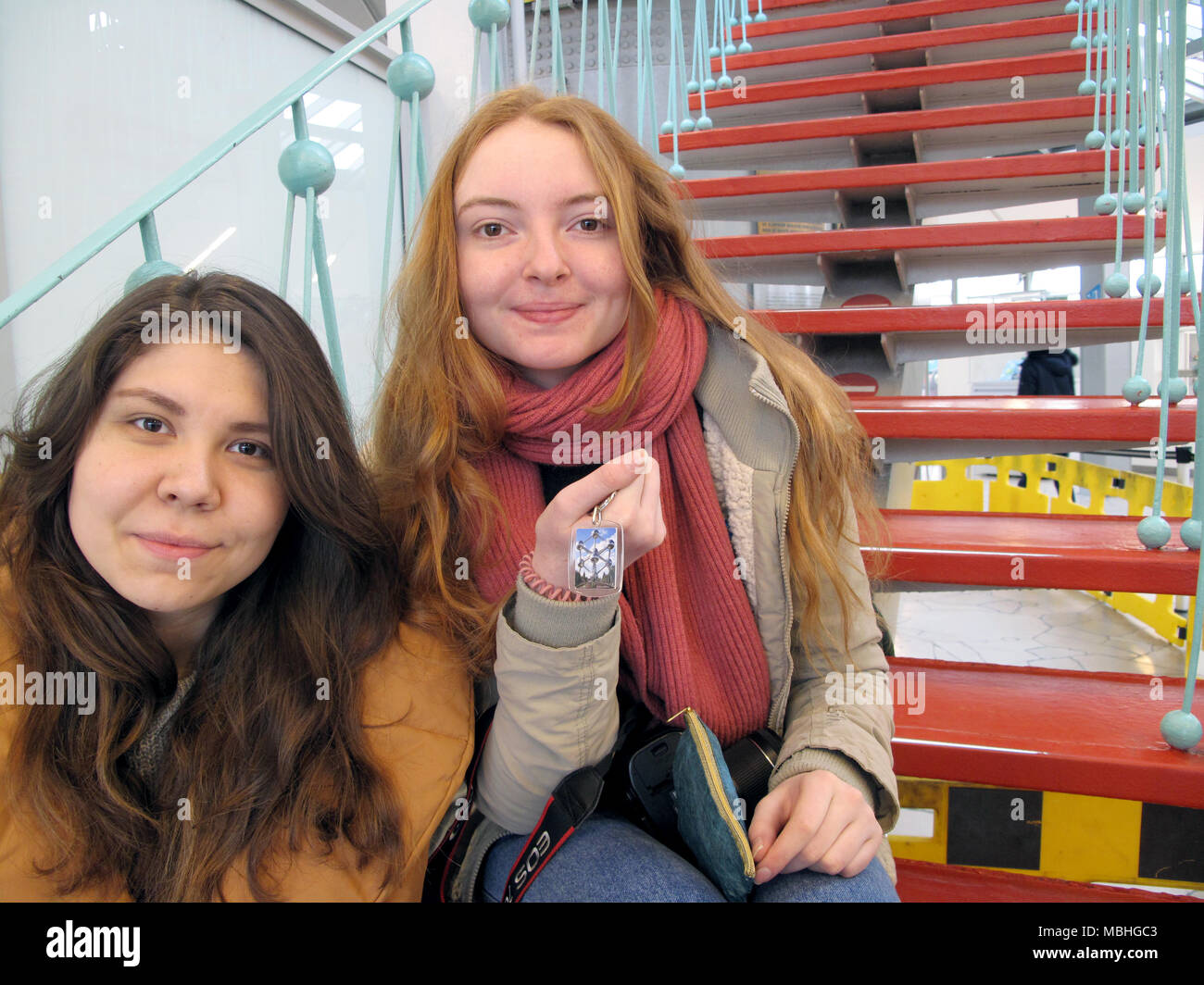 Inside atomium at brussels hi-res stock photography and images - Alamy