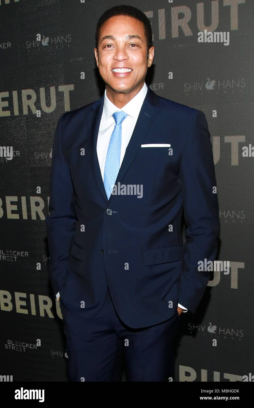 New York, NY, USA. 10th Apr, 2018. Don Lemon at arrivals for BEIRUT ...