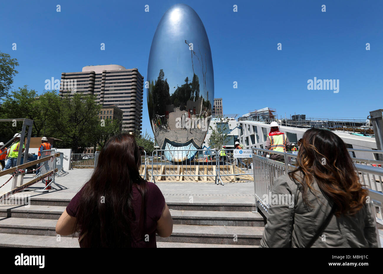 Houston. 10th Apr, 2018. Photo taken on April 10, 2018 shows the newly ...