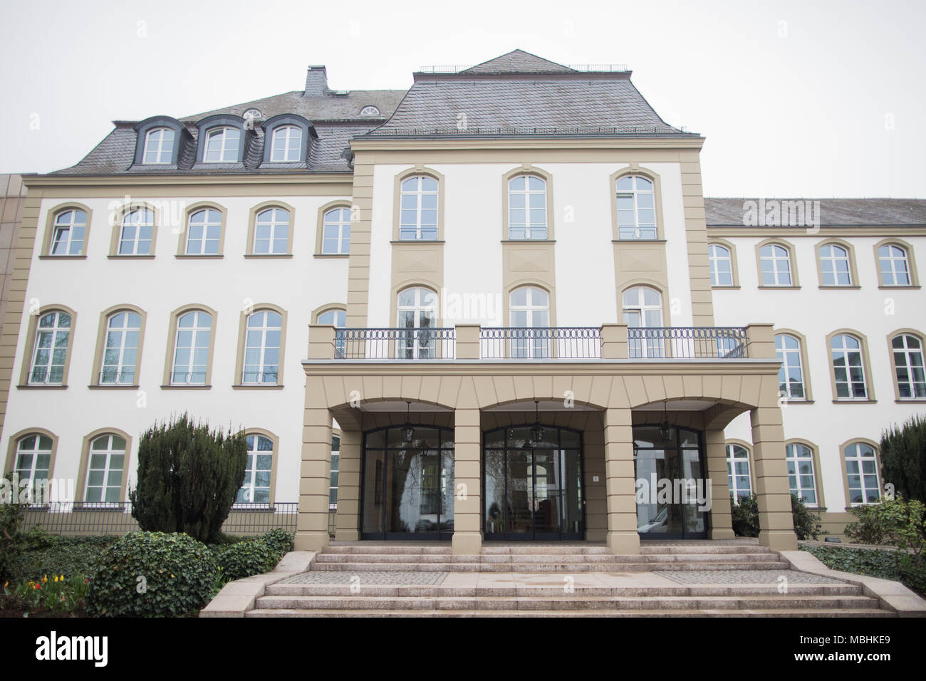 11 April 2018, Germany, Duisburg: Haniel headquarters, pictured before ...