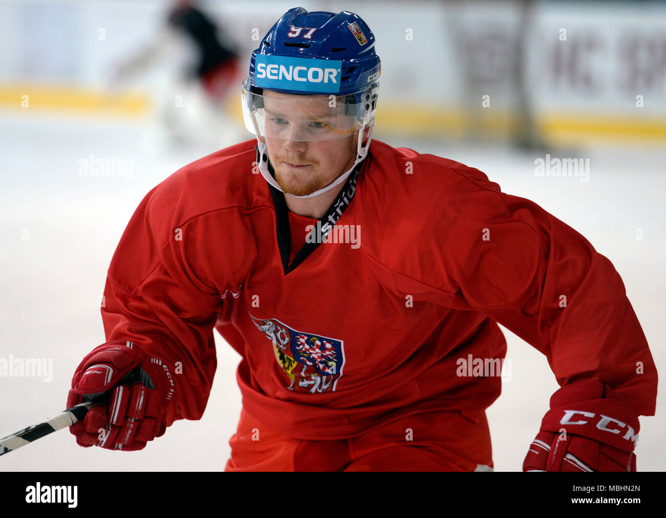 Prague, Czech Republic. 11th Apr, 2018. The Czech national ice hockey ...