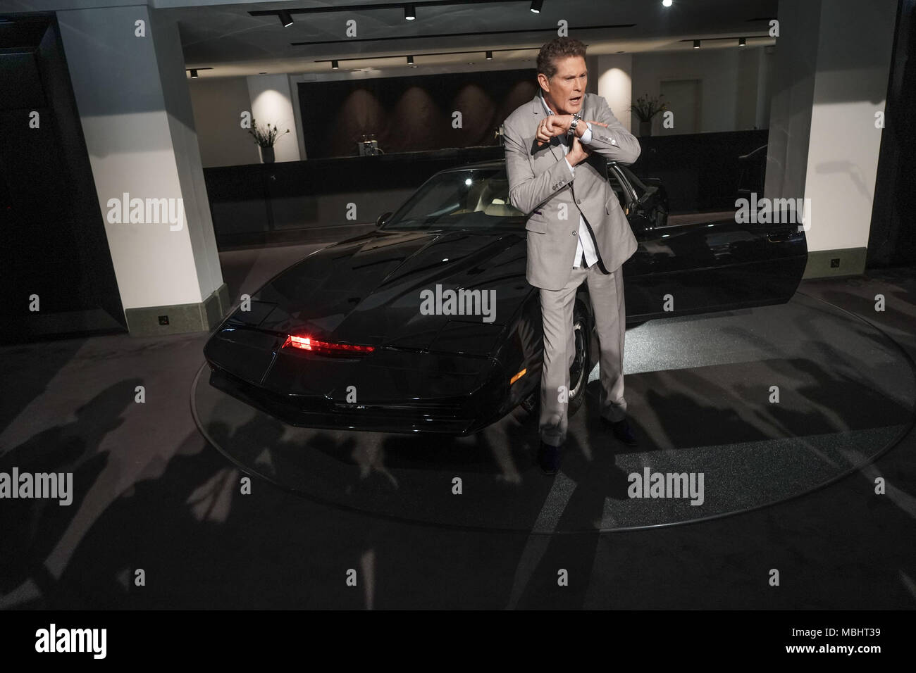 11 April 2018, Germany, Berlin: David Hasselhoff, American singer and ...