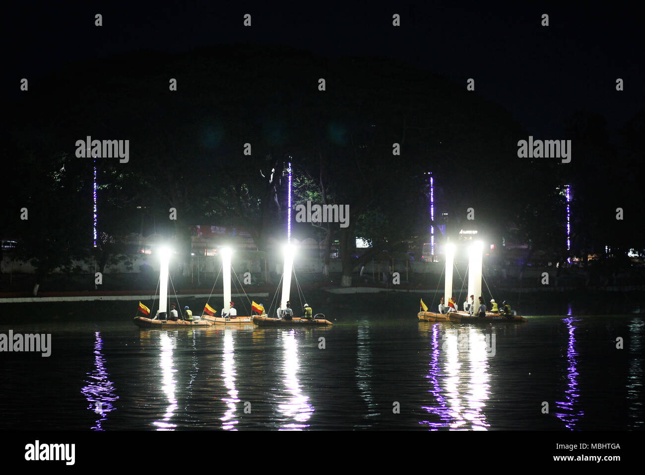 11th April 2018, Guwahati, Assam, India. Snapshot of Fire Service Week ...