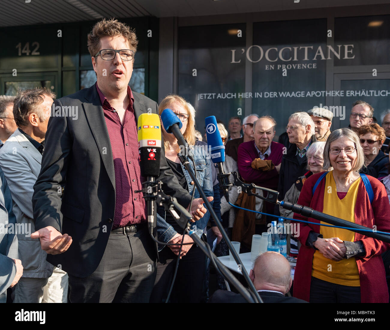 11 April 2018, Germany, Berlin: Michael Kellner, Federal Chairman of ...