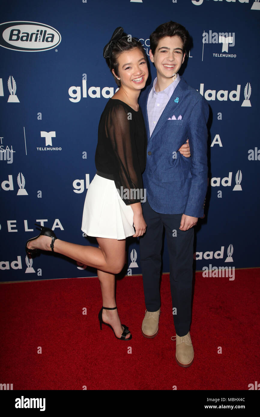 Beverly Hills, Ca. 11th Apr, 2018. Joshua Rush at the GLAAD Media ...