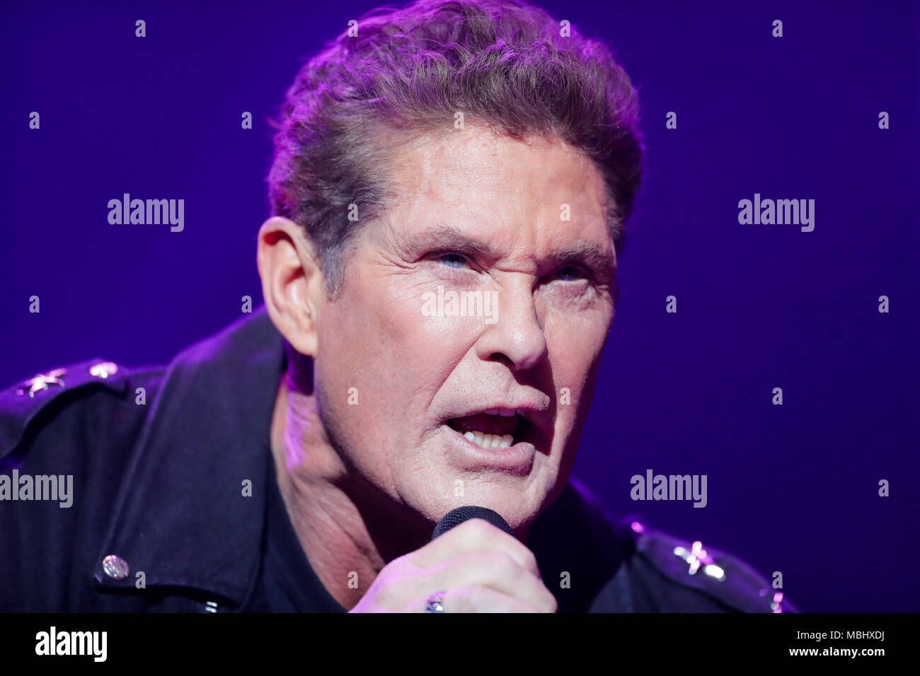 11 April 2018, Germany, Berlin: David Hasselhoff, American singer and ...
