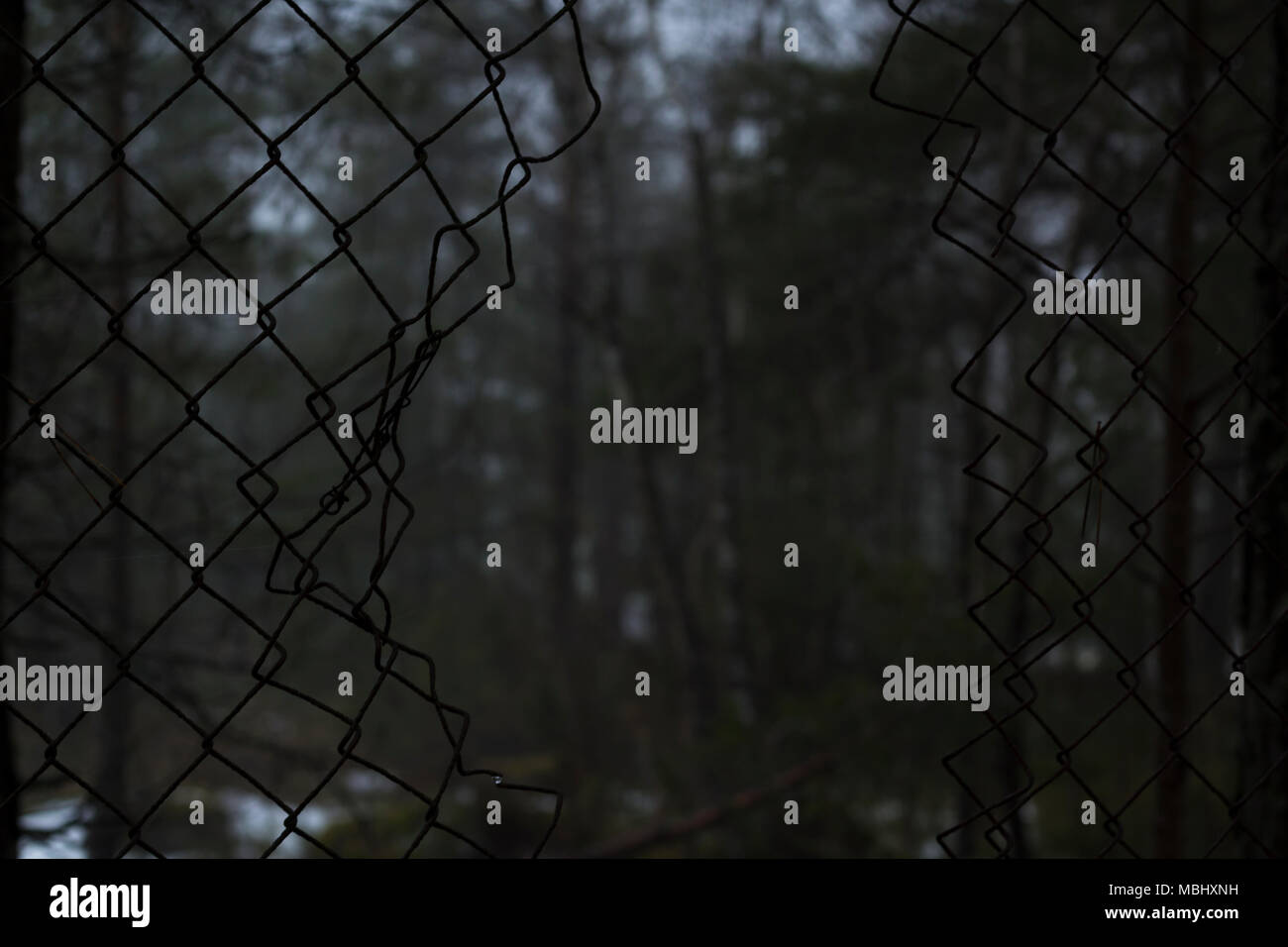 Broken chain link fence hi-res stock photography and images - Alamy