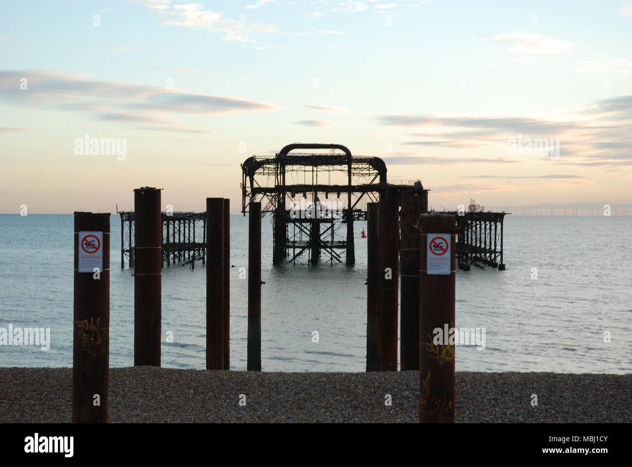 The West Pier Stock Photo - Alamy