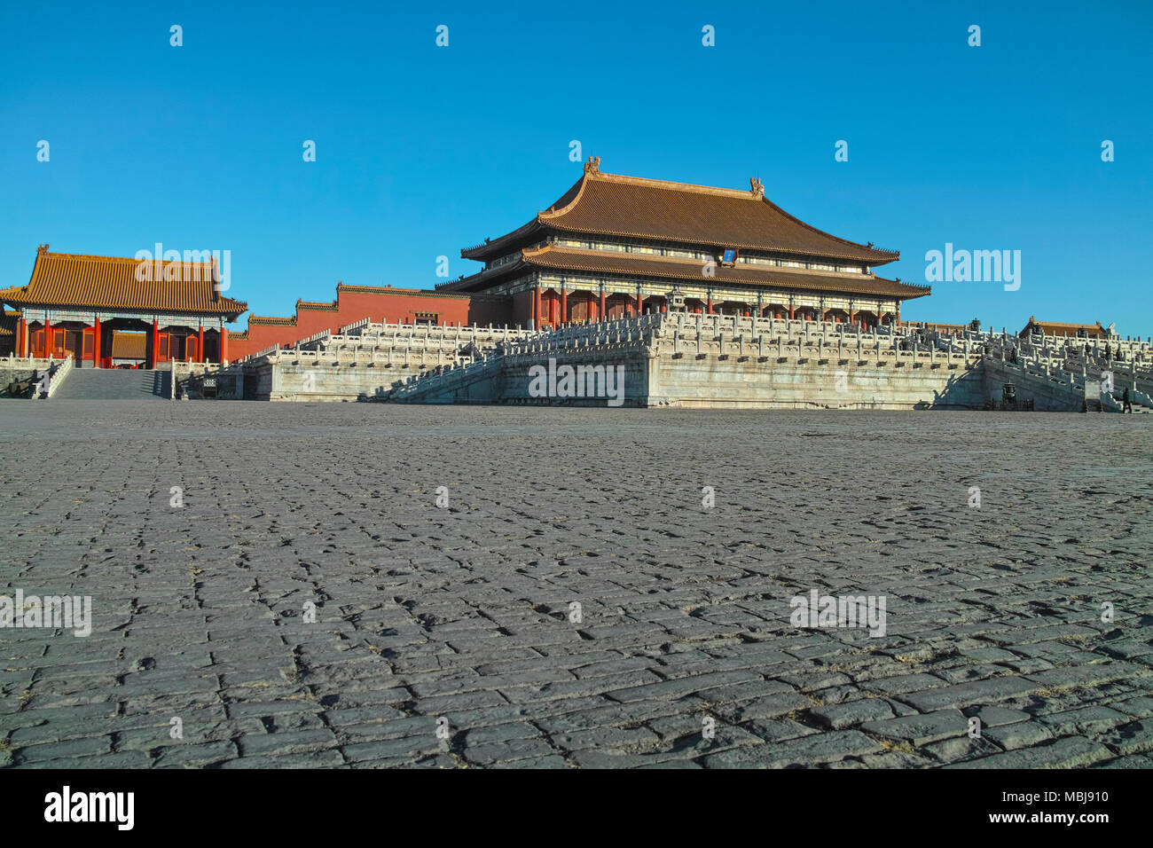 Taihe hall and the square of Forbidden City Stock Photo - Alamy