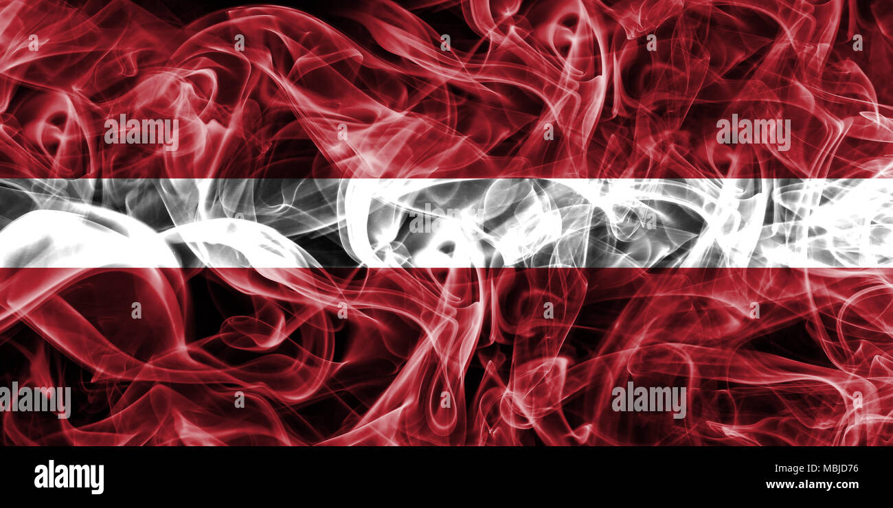 Latvia smoke flag hi-res stock photography and images - Alamy