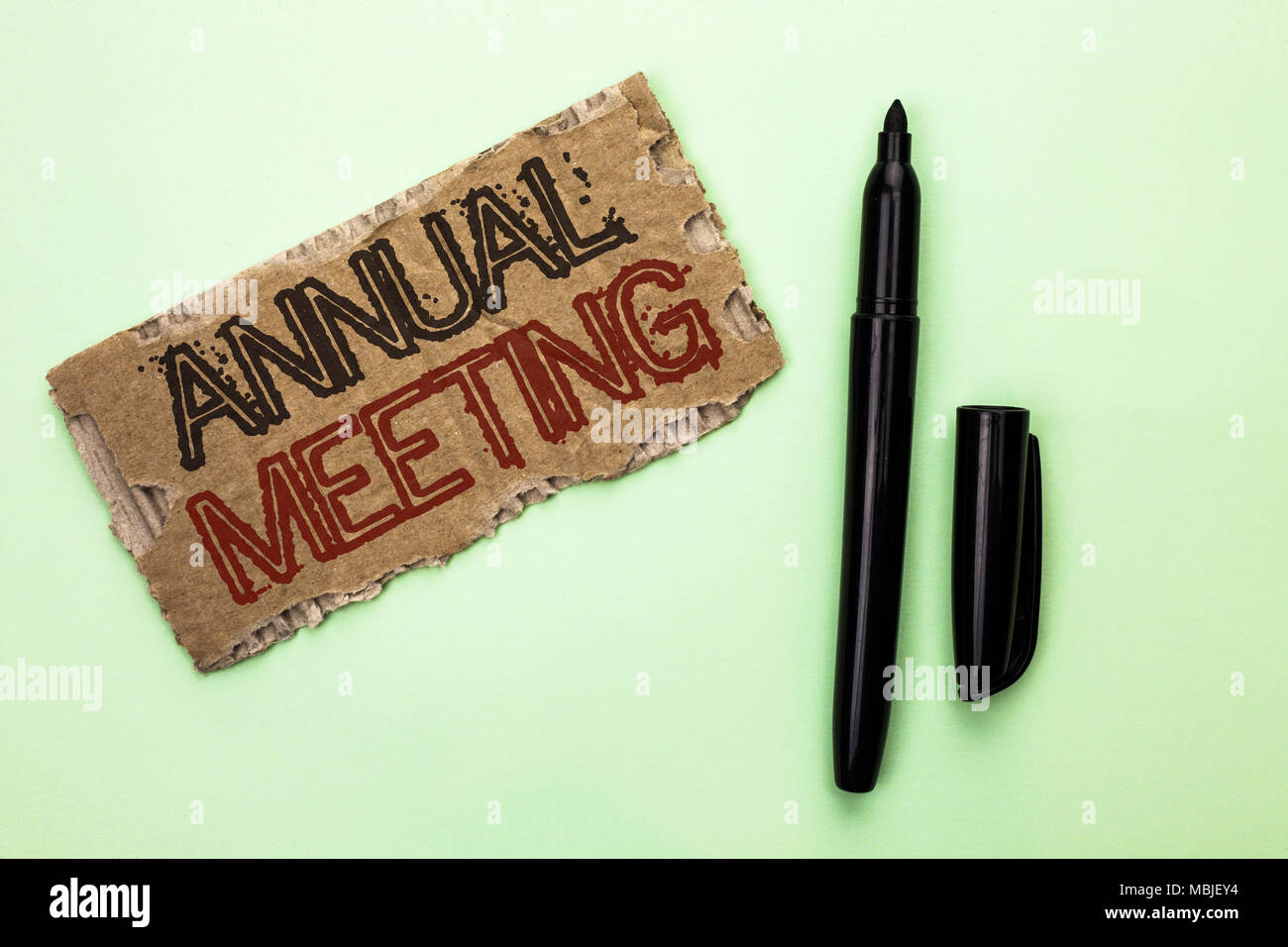 Word writing text Annual Meeting. Business concept for Yearly Company ...