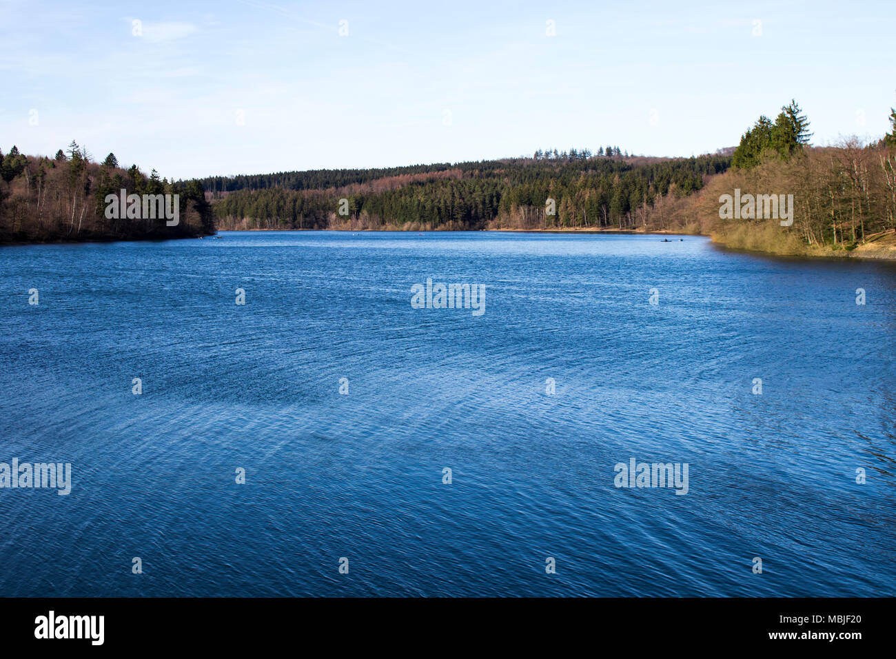 Naural lake in german sauerland Stock Photo - Alamy