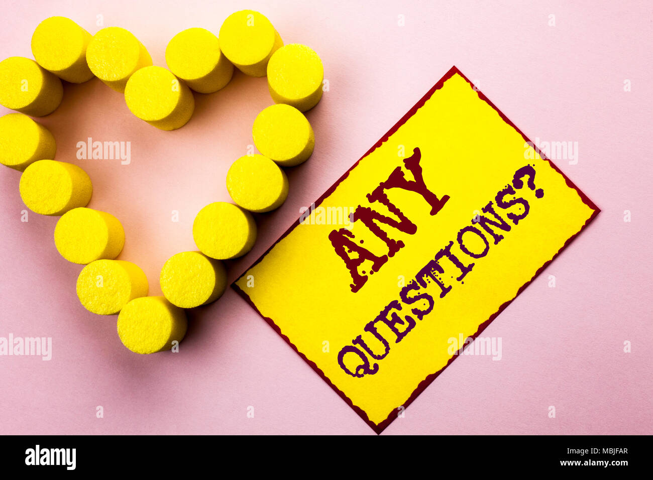 Handwriting text writing Any Questions Question. Concept meaning Need ...