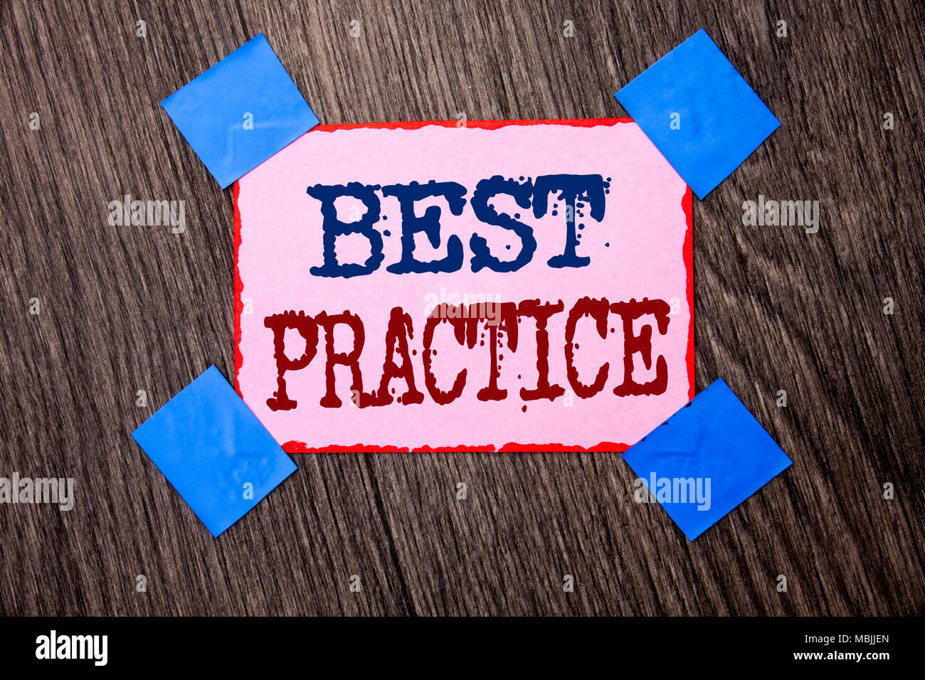Text sign showing Best Practice. Conceptual photo Better Strategies ...