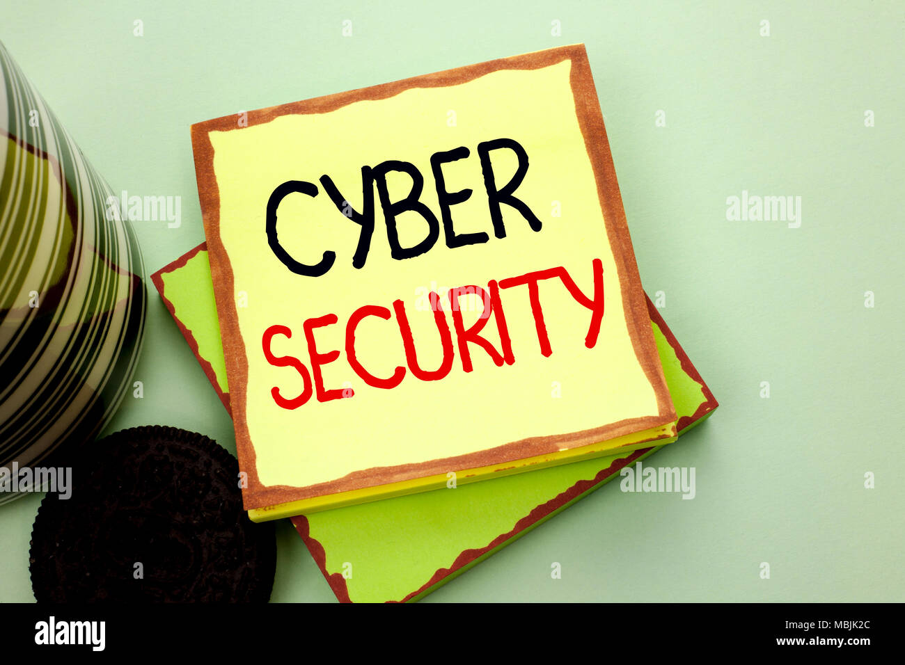 Conceptual hand writing showing Cyber Security. Business photo ...