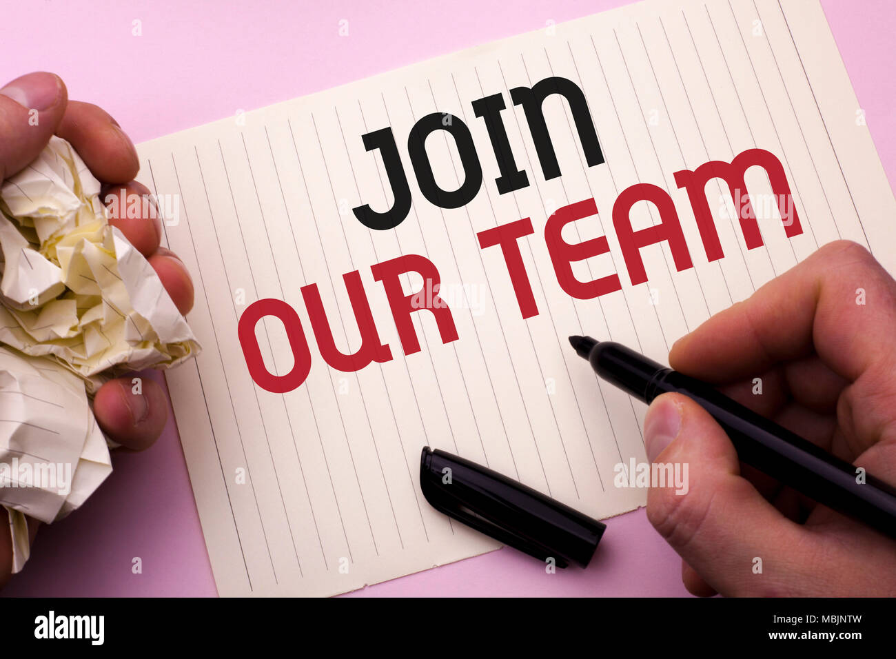 Word writing text Join Our Team. Business concept for Be a Part of our ...