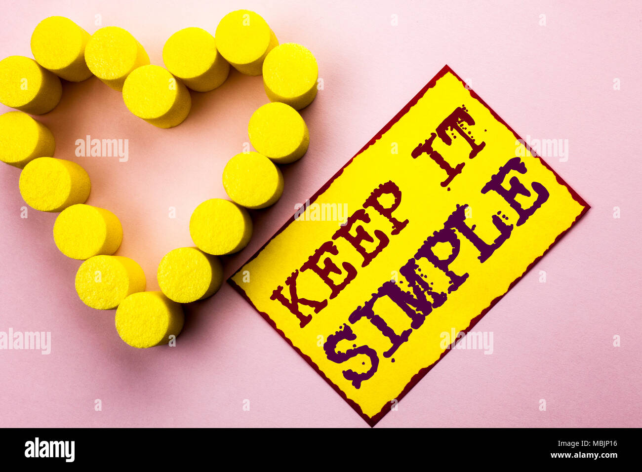 Handwriting text writing Keep It Simple. Concept meaning Simplify ...