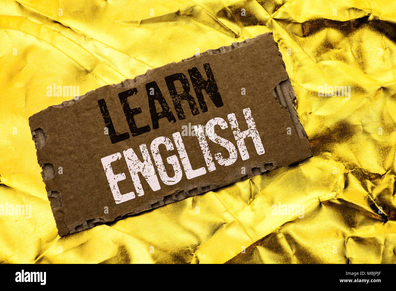 Writing note showing Learn English. Business photo showcasing Study ...