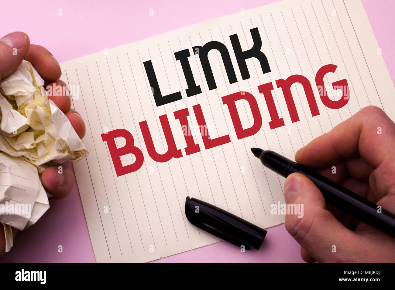 Word writing text Link Building. Business concept for Process of ...