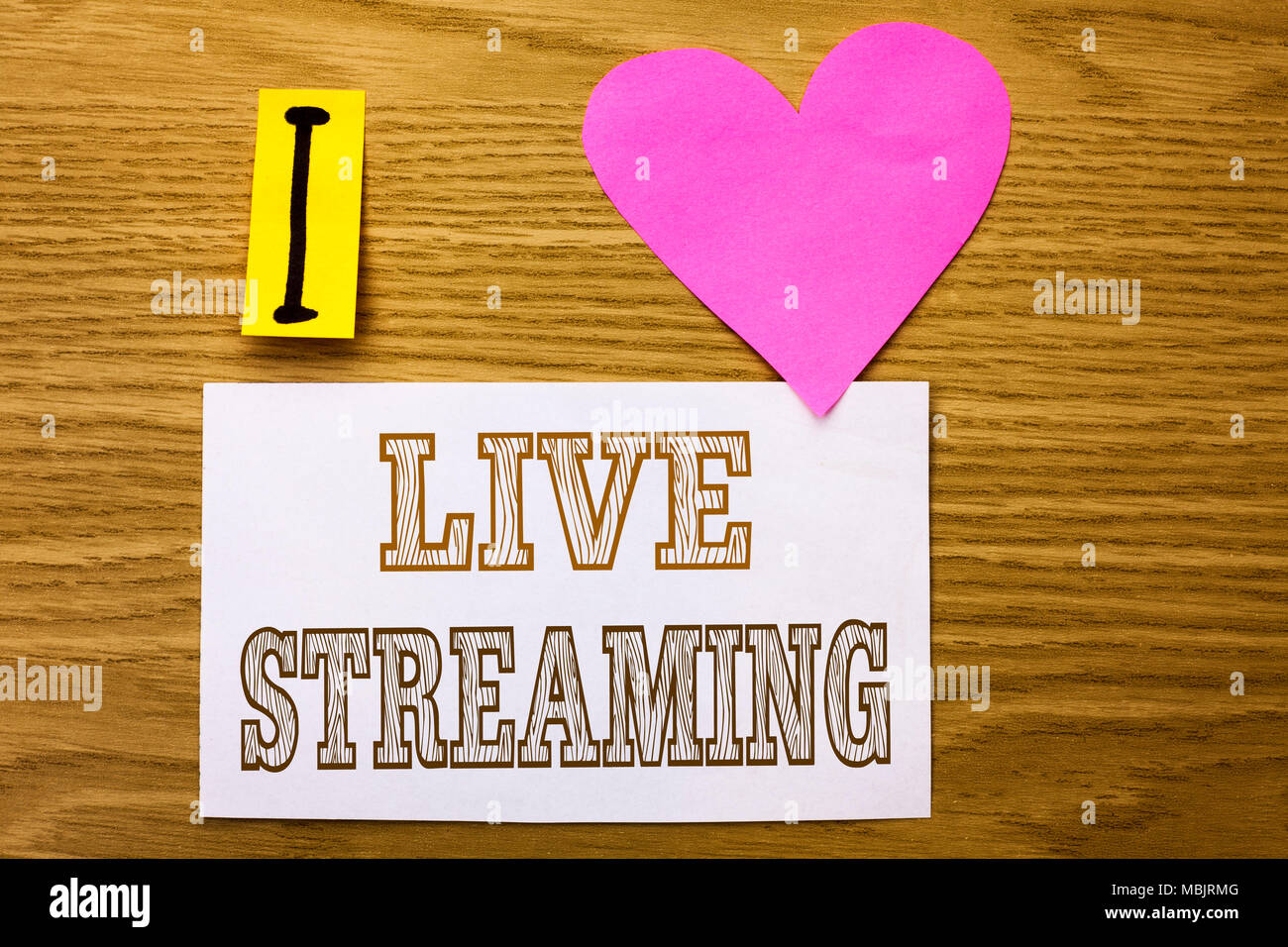 Word writing text Live Streaming. Business concept for Media real-time ...