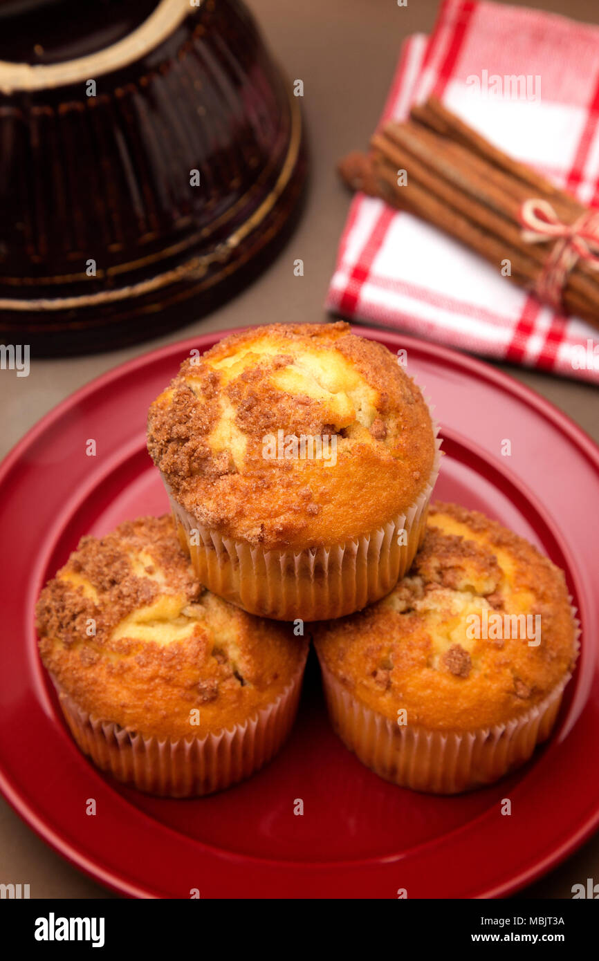 Brown Sugar and Cinnamon Muffins on a Kitchen Counter Stock Photo - Alamy