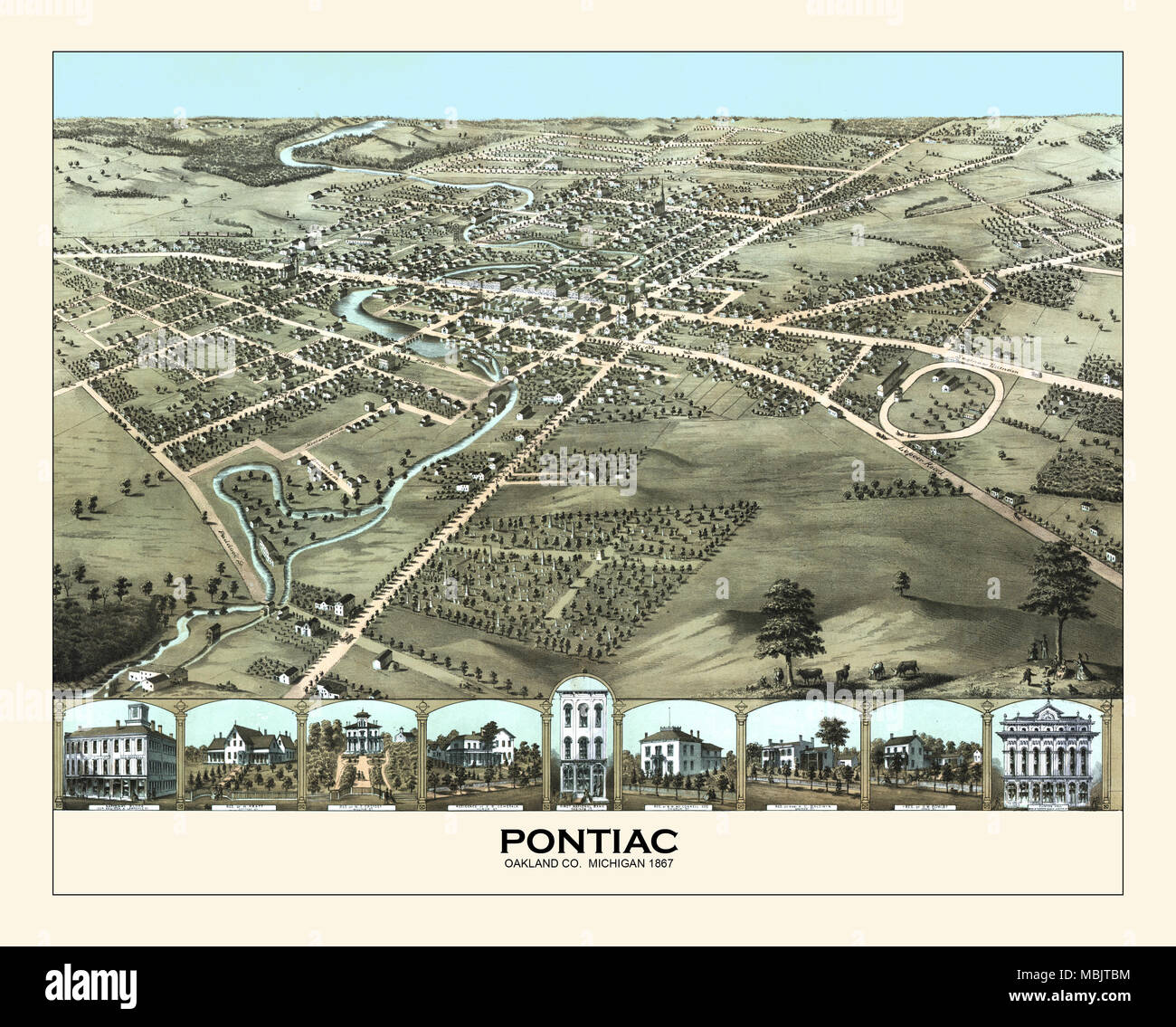 Pontiac aerial hi-res stock photography and images - Alamy