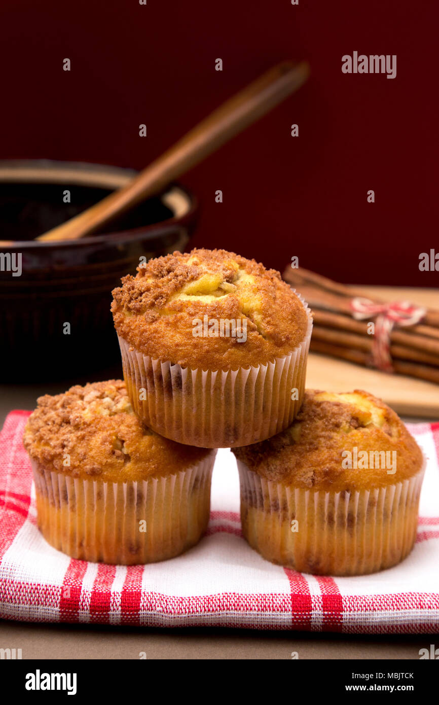 Brown Sugar and Cinnamon Muffins on a Kitchen Counter Stock Photo - Alamy