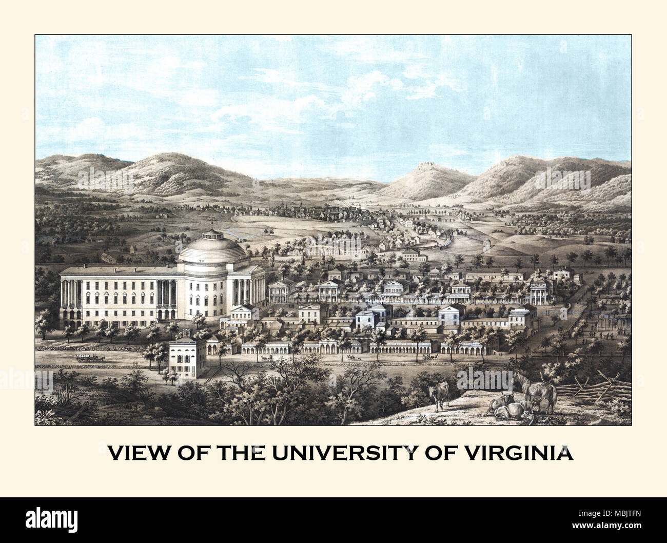 View of the University of Virginia Stock Photo - Alamy