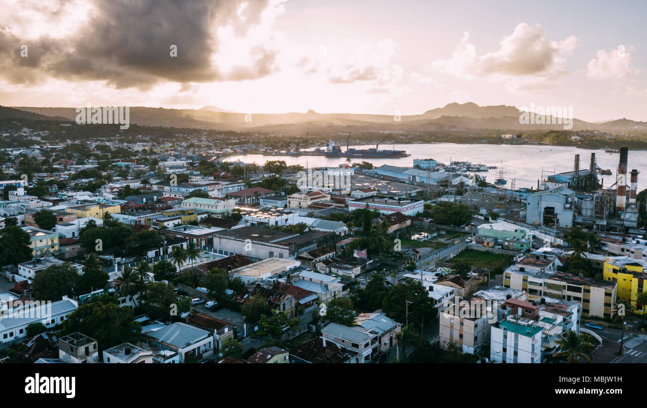 Aerial city light sky hi-res stock photography and images - Alamy