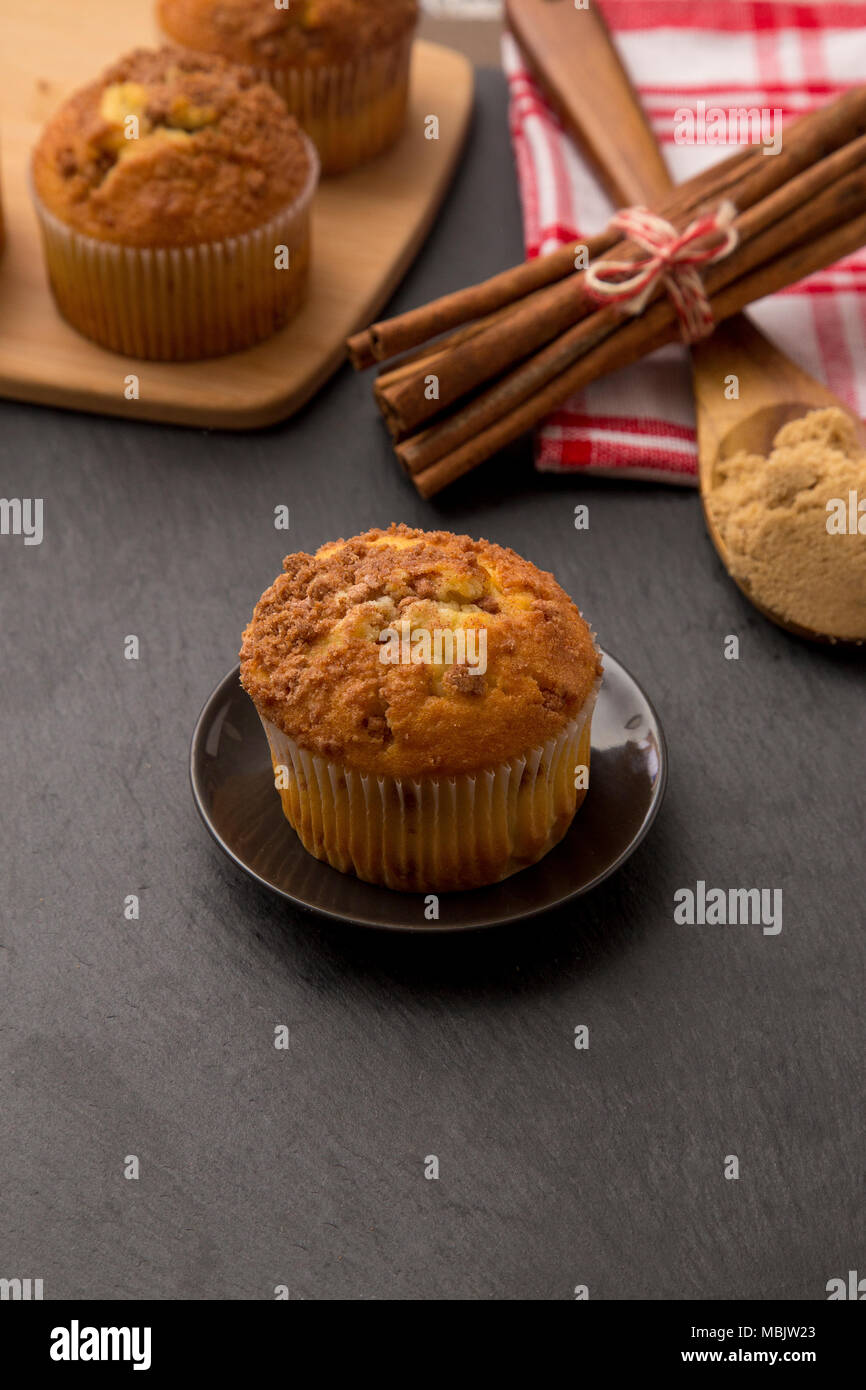 Brown Sugar and Cinnamon Muffins on a Kitchen Counter Stock Photo - Alamy