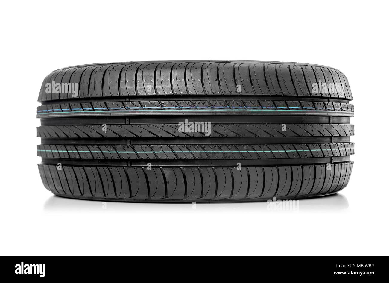 Car tire isolated on white background Stock Photo - Alamy